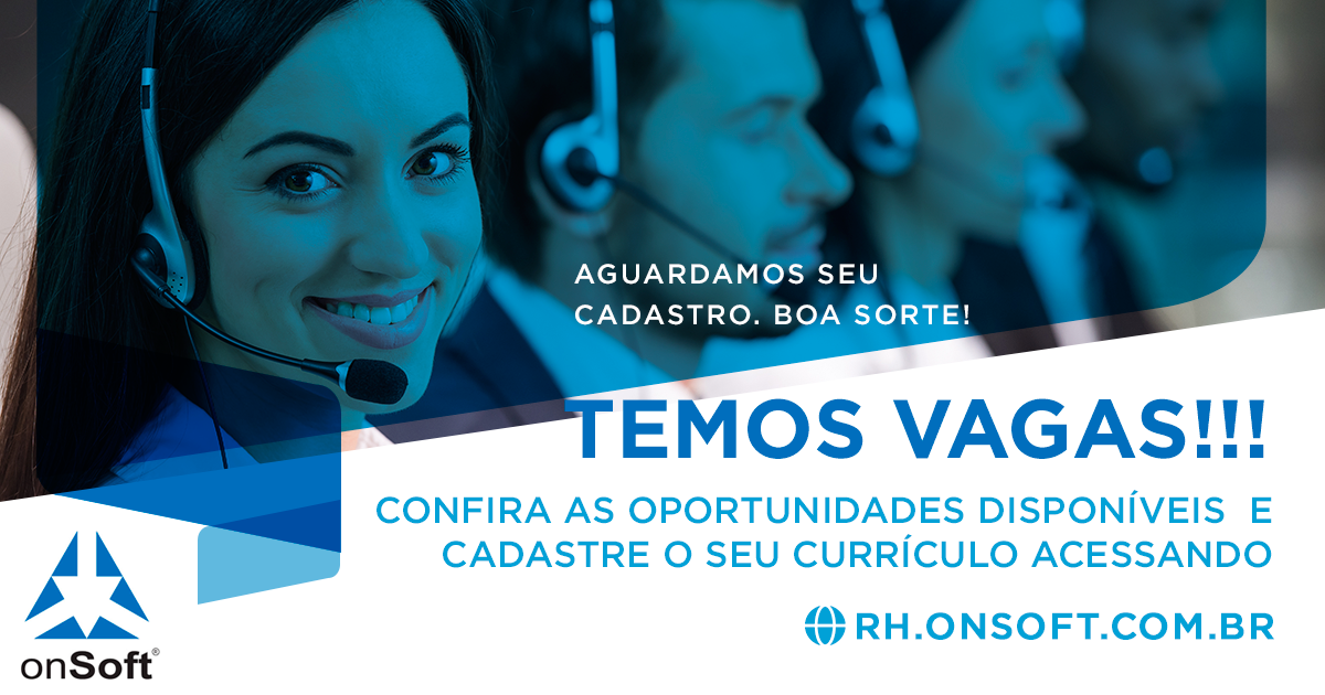 onSoft - Venha fazer parte do nosso time!